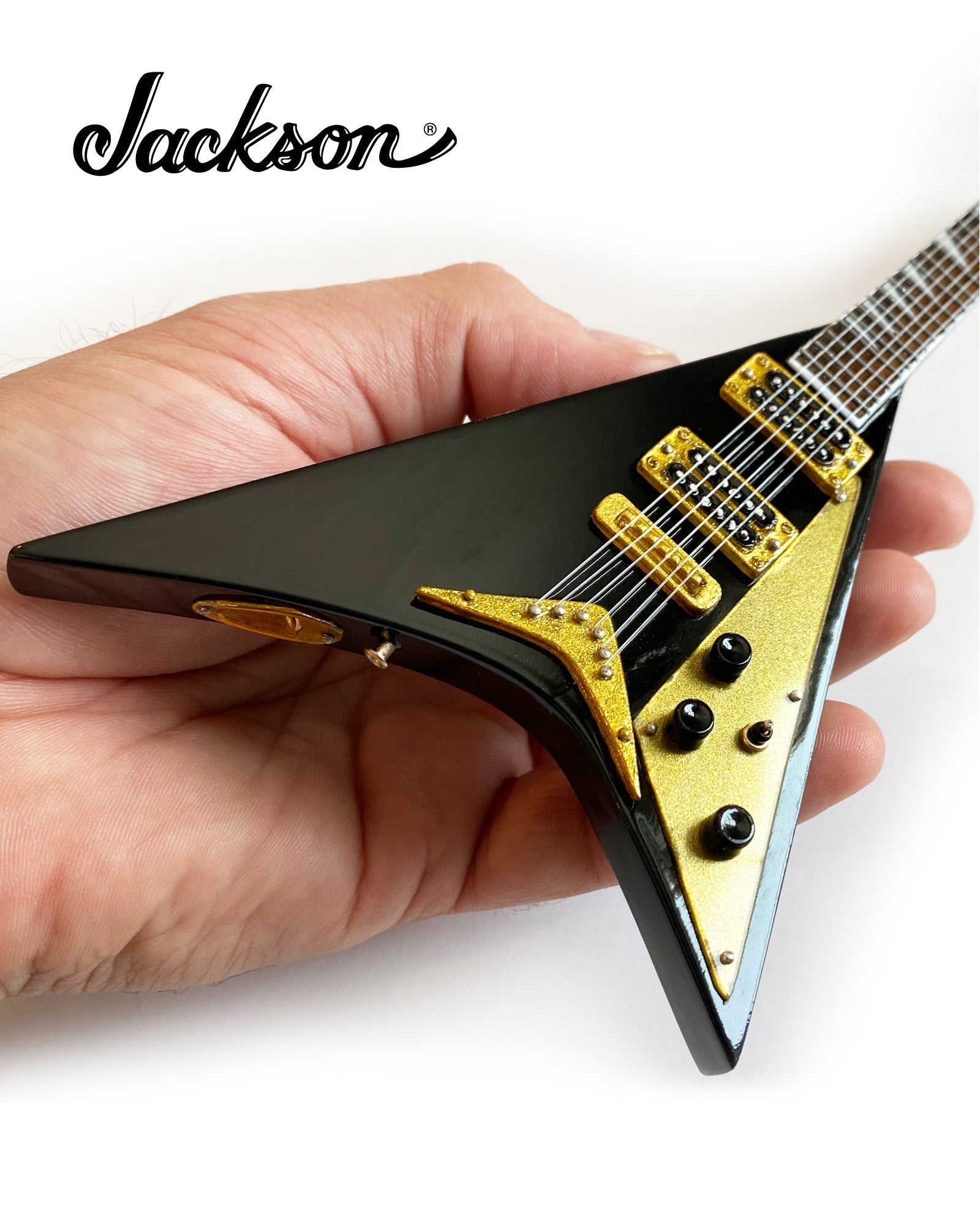 Jackson Guitars® Signature Rhoads Black Concorde V Miniature Guitar Re