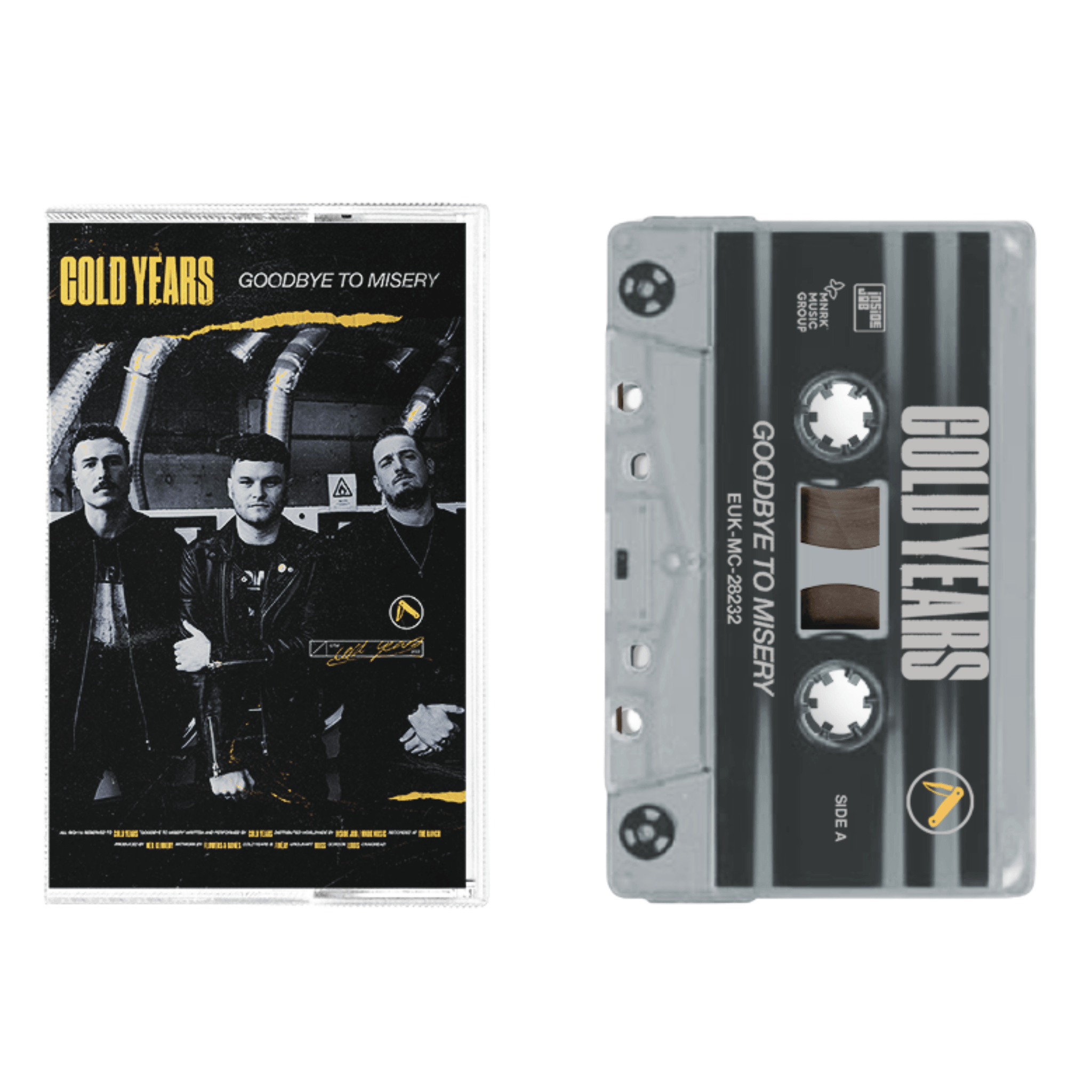 COLD YEARS 'GOODBYE TO MISERY' CASSETTE (Gray)