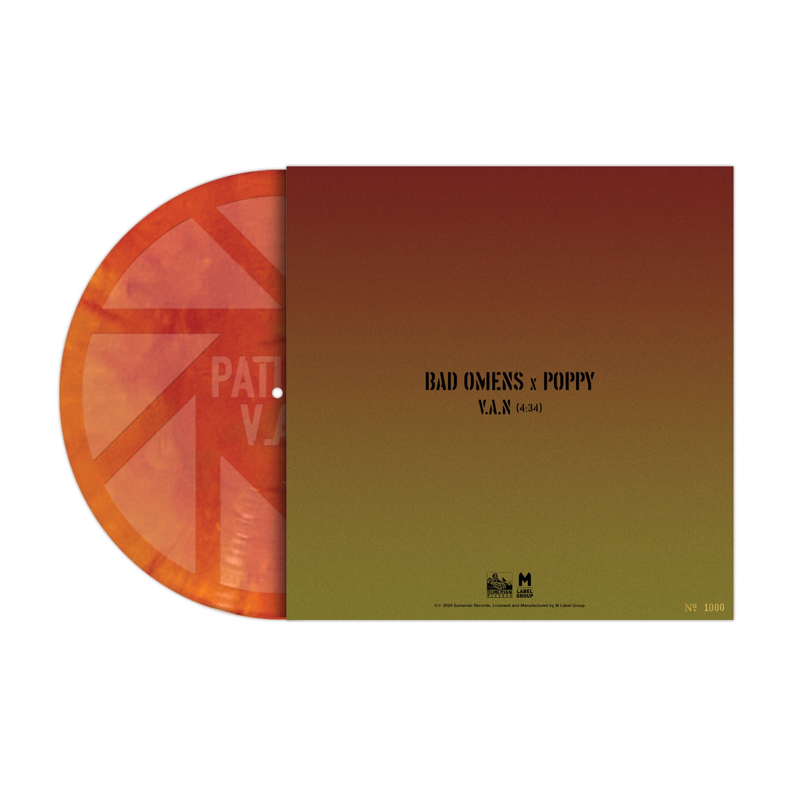 BAD OMENS x POPPY "V.A.N" 12" (Limited Edition – Only 1000 each, Viole