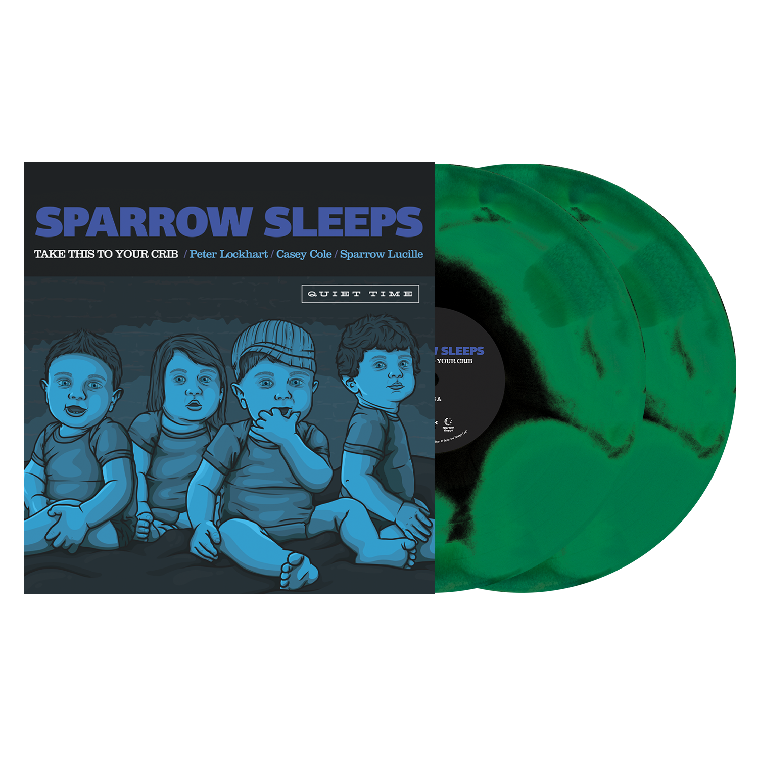 FALL OUT BOY/SPARROW SLEEPS 'TAKE THIS TO YOUR CRIB' 2LP (Spring Green