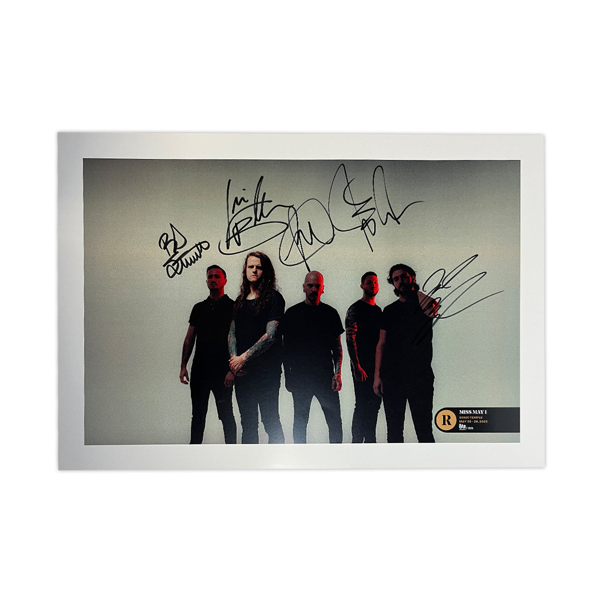 Miss May I X Sonic Temple Festival 2023 Limited Edition Signed Poster