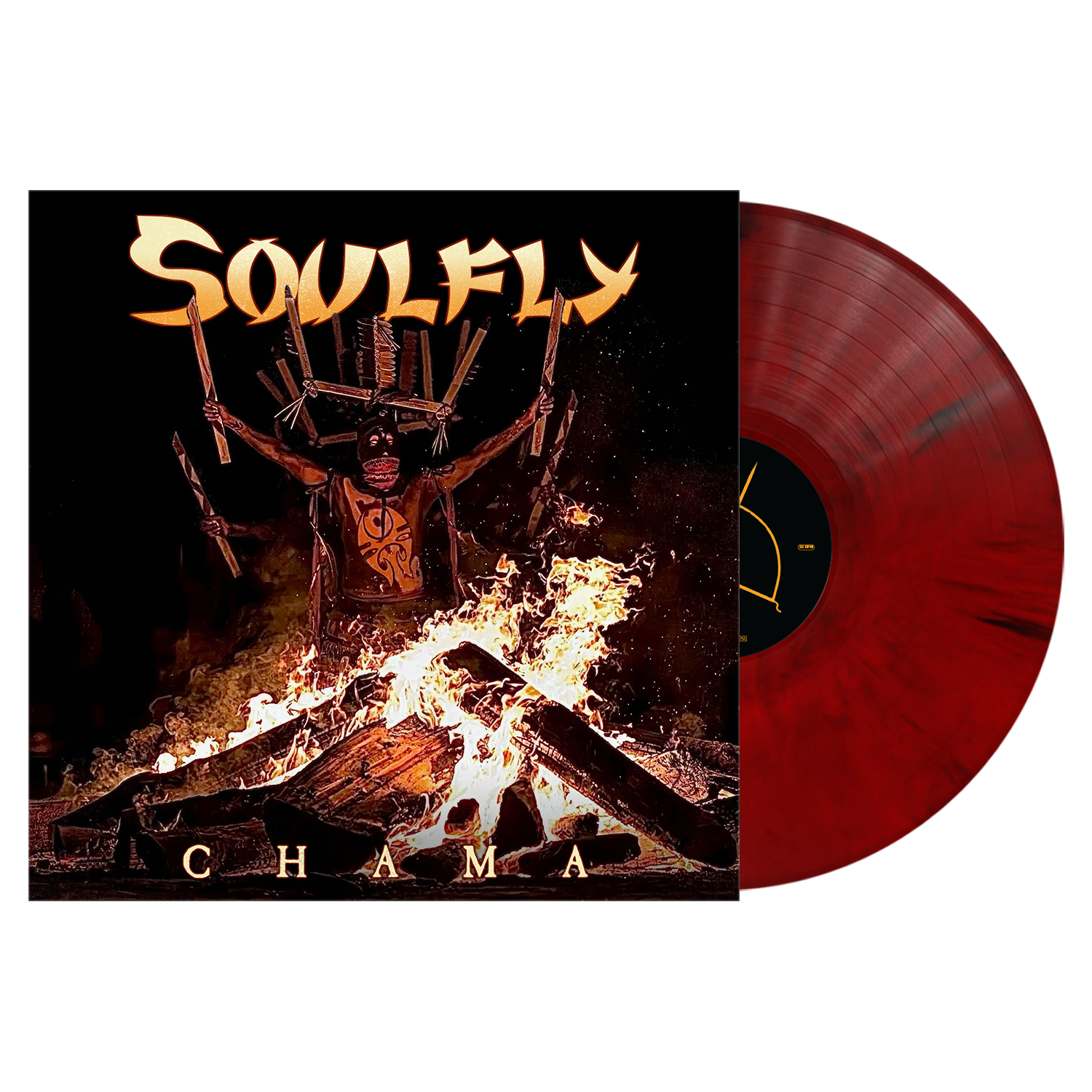 SOULFLY ‘CHAMA’ LP (Exclusive – Limited to 300, Red & Black Marble Vin