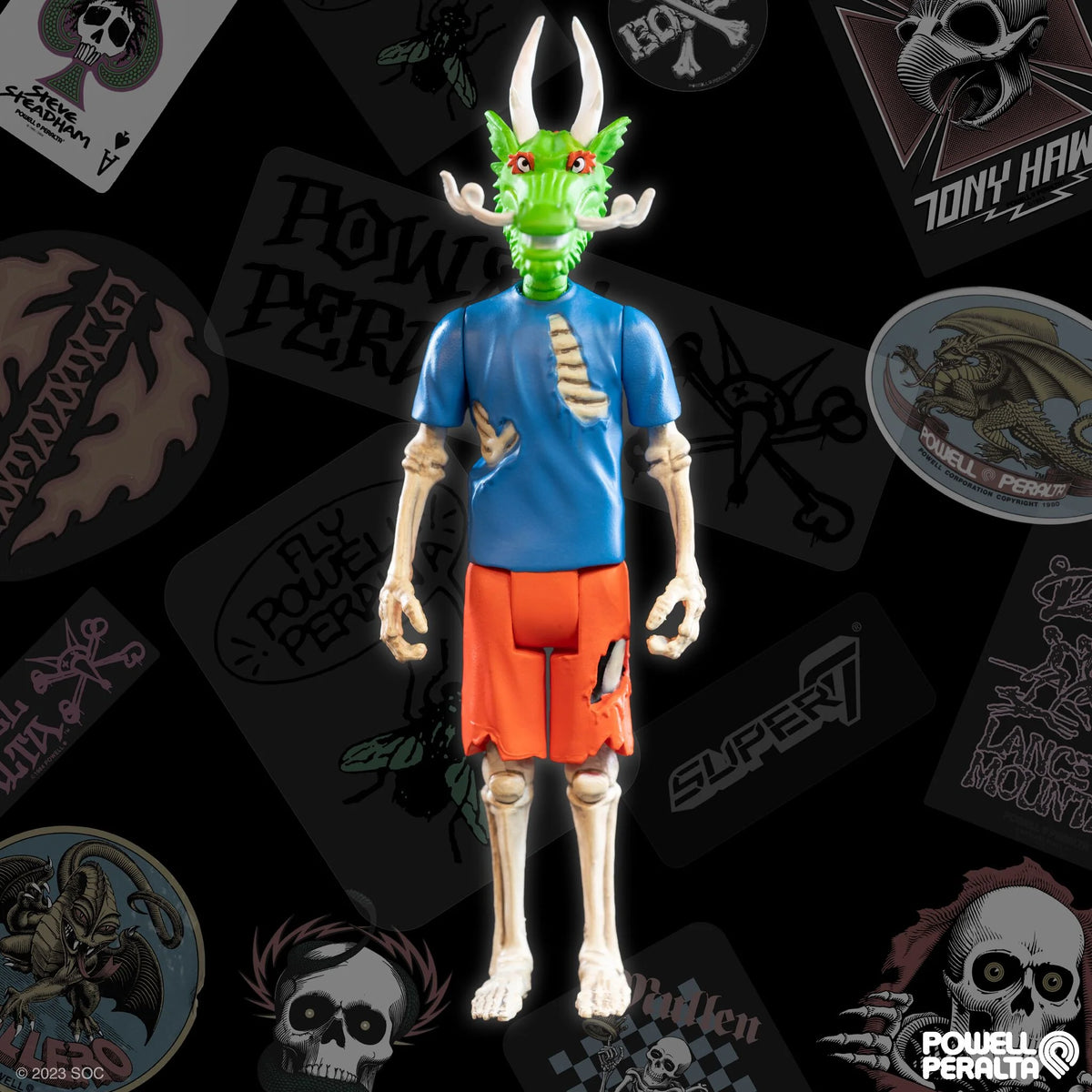 POWELL-PERALTA REACTION FIGURE WAVE 3 - STEVE CABALLERO CHINESE DRAGON