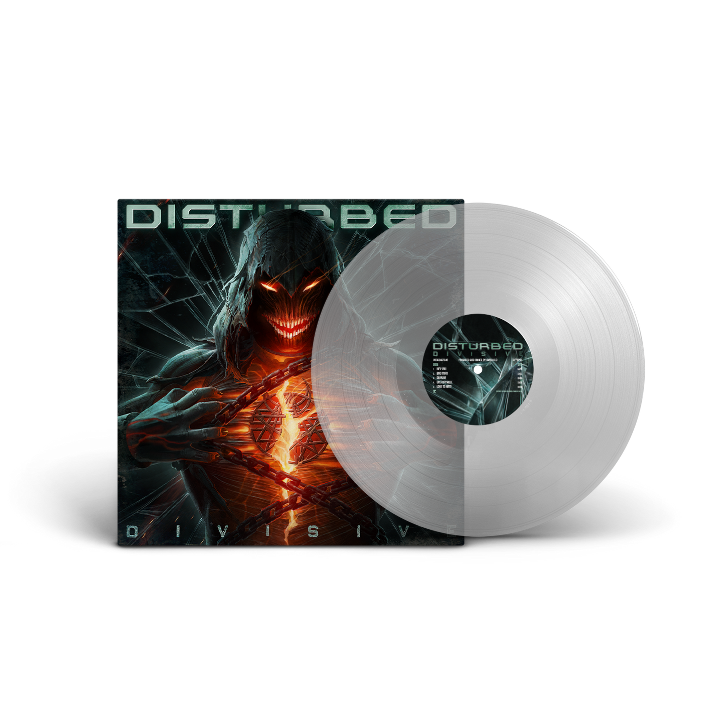 Disturbed 'Divisive' LP - Limited Edition Clear Vinyl