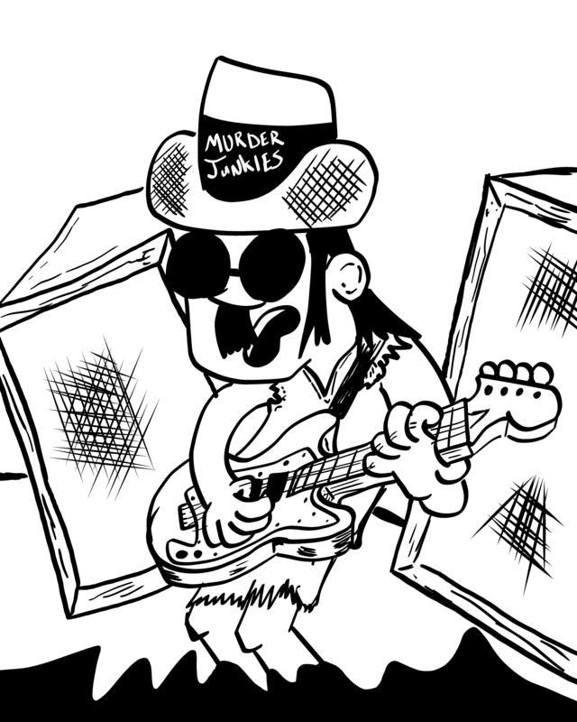 rock and roll coloring book